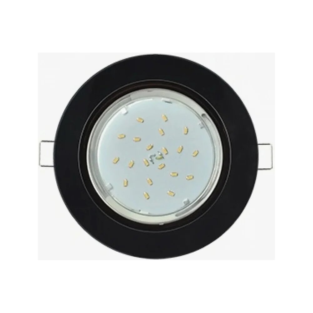 Светильник Ecola Gx53 h4 5310 glass стекло круг черный хром - черный 38x126 к+ FP53RNECH