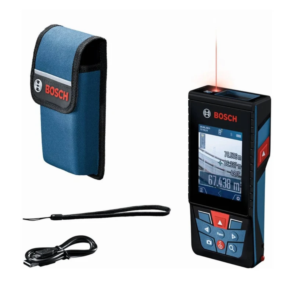 Лазерный дальномер Bosch GLM 150-27 C (0601072Z00), синий/черный