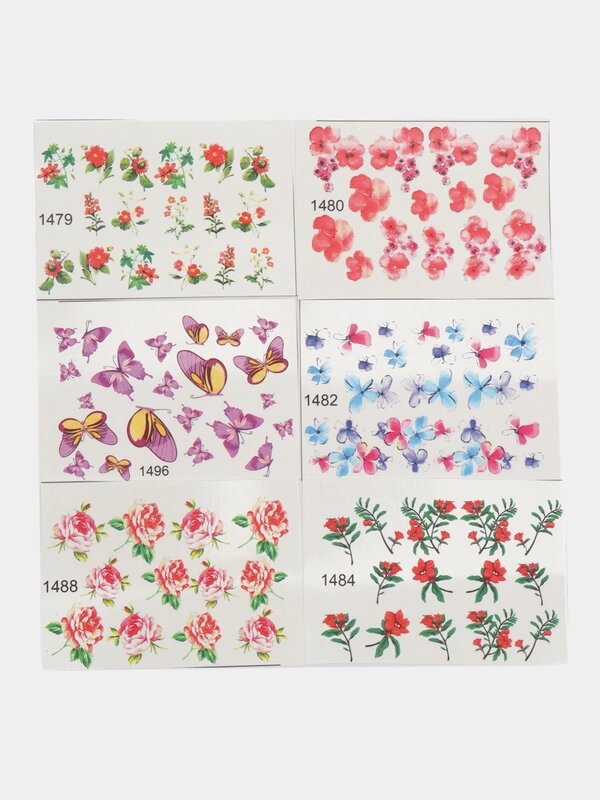 Слайдер для ногтей на водной основе "Цветы"