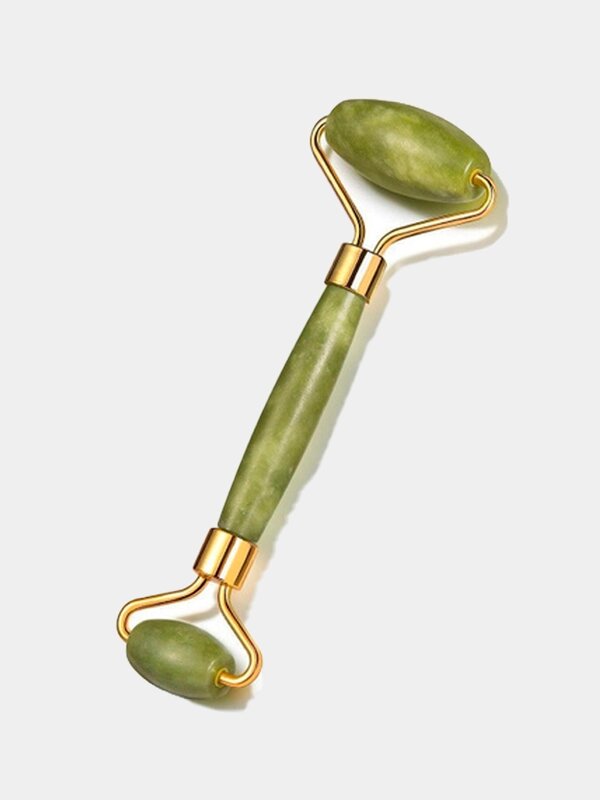 Нефритовый массажный роллер-массажёр для лица из камня, Массажер лифтинг для лица