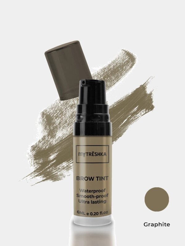 Тинт для бровей водостойкий Matreshka цвет Графит/Graphite, 6мл
