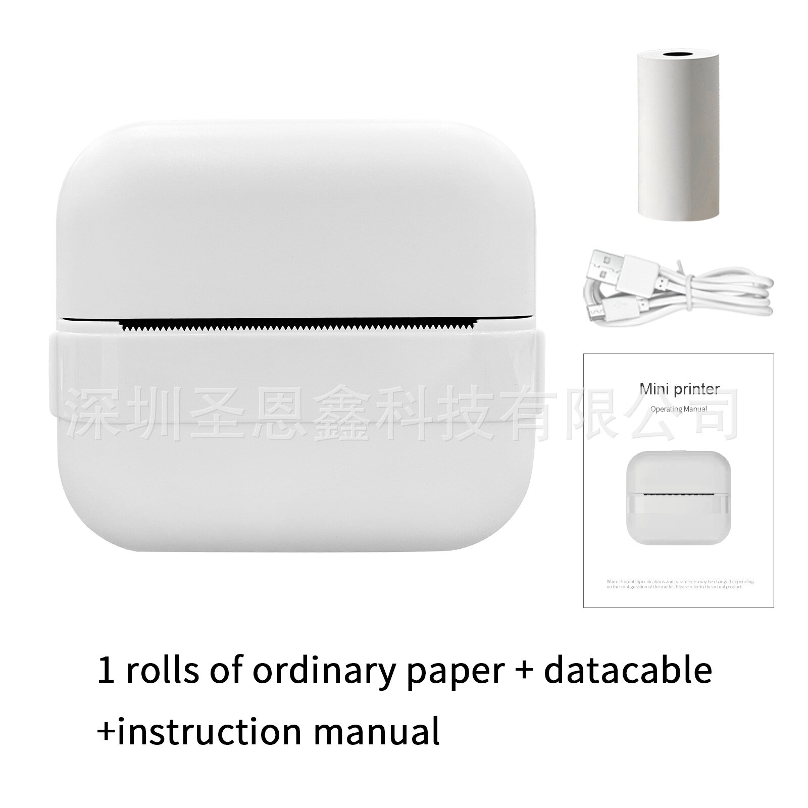 Кросс-бордерный новый модель принтера, маленький домашний беспроводной, подключаемый к мобильному телефону, портативный карманный термопринтер для фотографий
