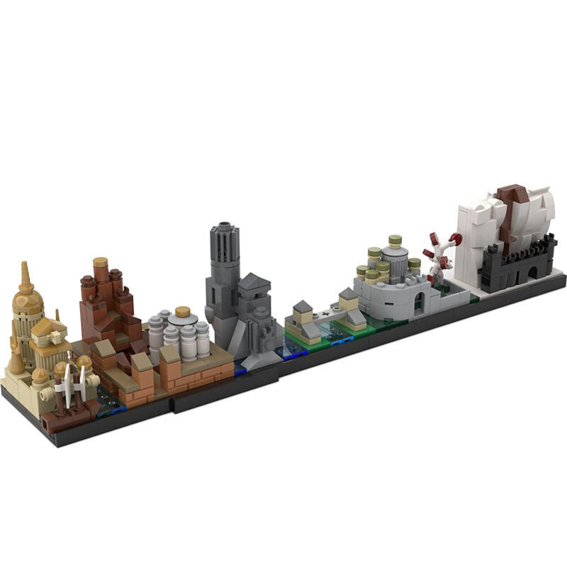 MOC маленькая частица 18016 Игра престолов Вестерос горизонт строительные блоки игрушка