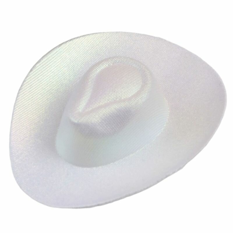 Аксессуары для украшения мини-западной ковбойской шляпы Symphony DIY ручной работы-белый