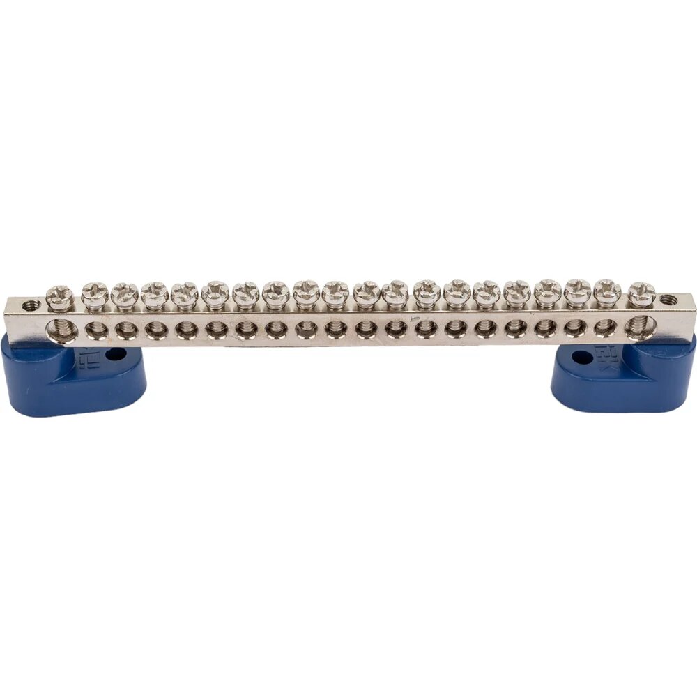 Шина IEK n "ноль" на двух угловых изоляторах с никелевым покрытием шни-6x9-20-у2-с YNN10-20-C2-K07-N
