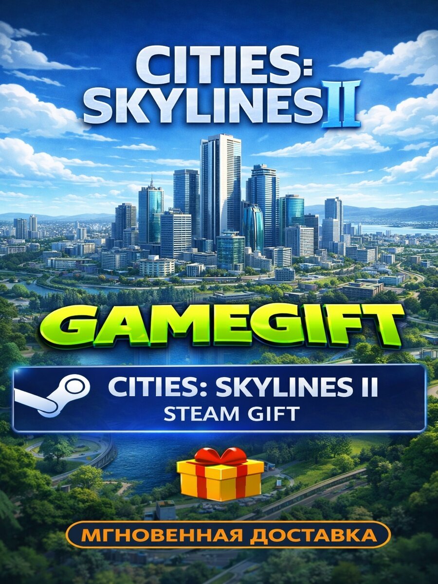 Игра Cities: Skylines II для STEAM ПК (PC) | Страна активации - Колумбия | Подарком на Ваш аккаунт | Автовыдача