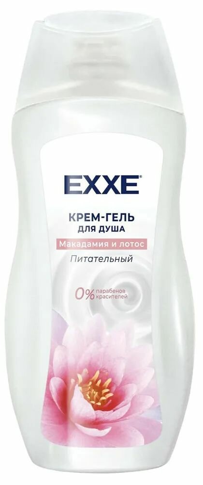EXXE Крем-гель для душа Питательный "Макадамия и лотос" 400мл