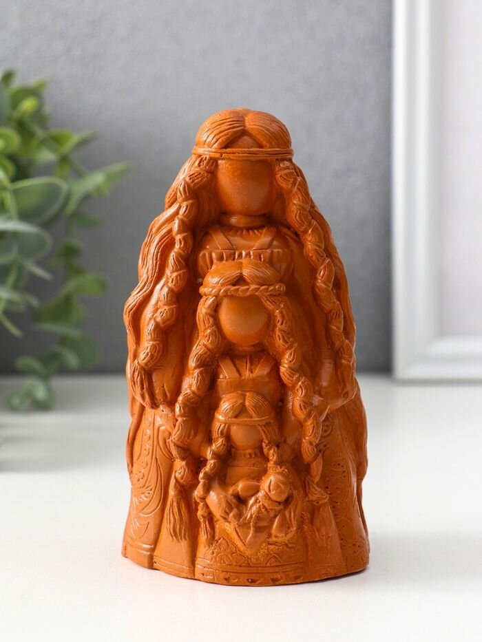 Сувенирная фигурка Хорошие сувениры оберег "Родовница", 13х7х6 см, красная глина