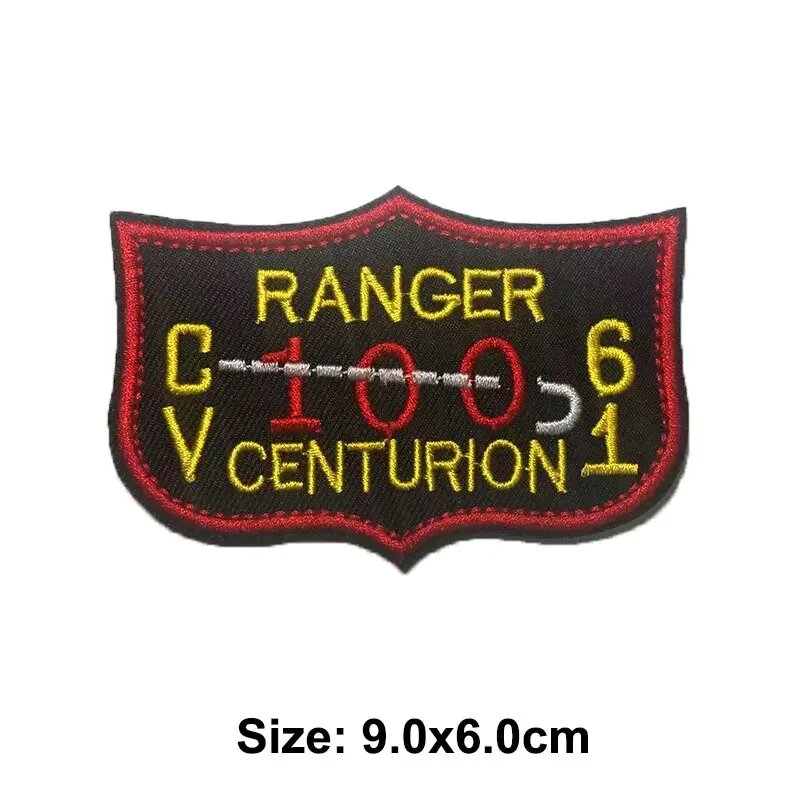 Набор вышитых нашивок Top Gun Красный, MS377