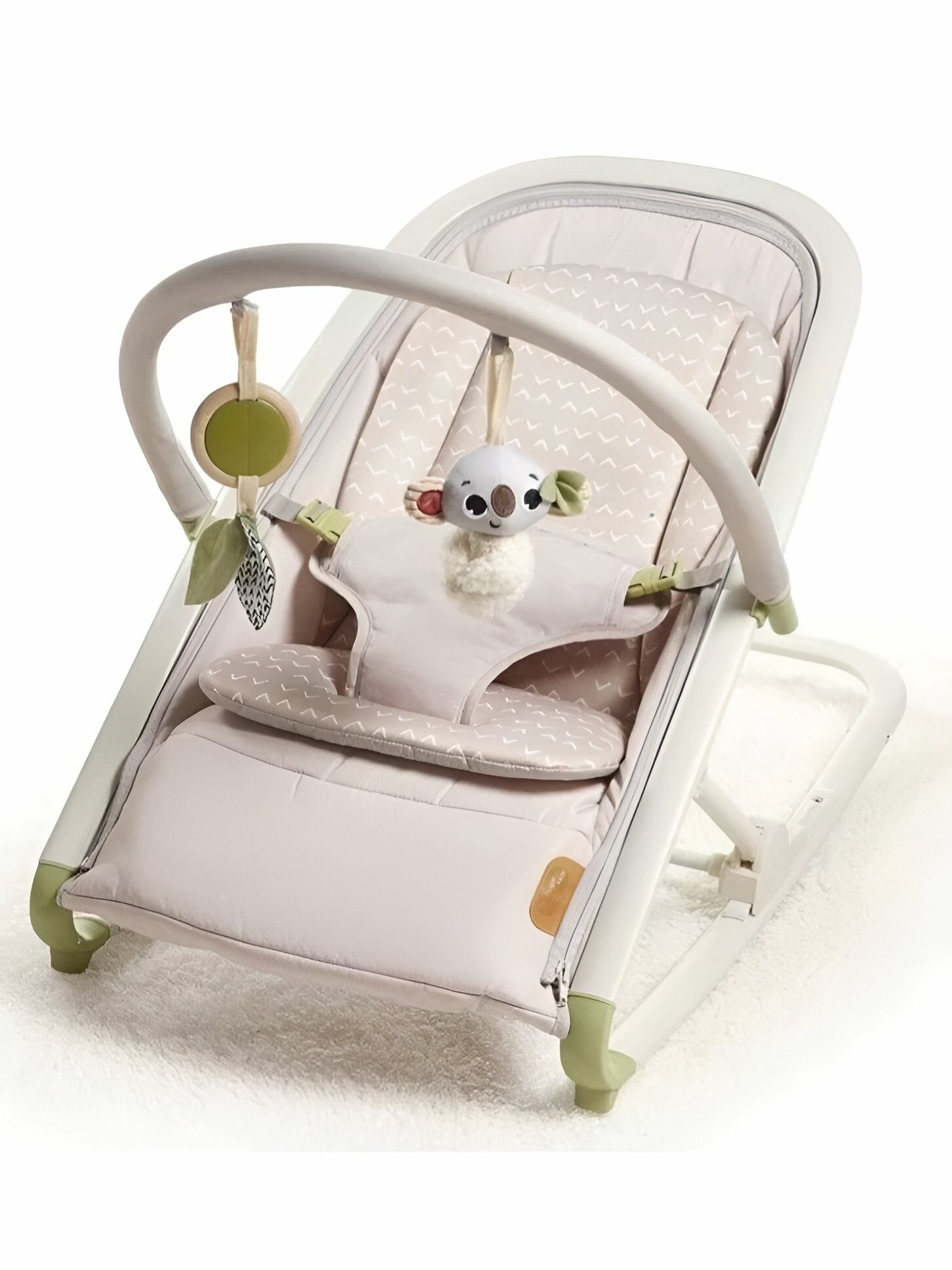 TINY LOVE Качалка-шезлонг 2 в 1 Бохо шик с регулируемым наклоном и дугой с игрушками для новорождённых