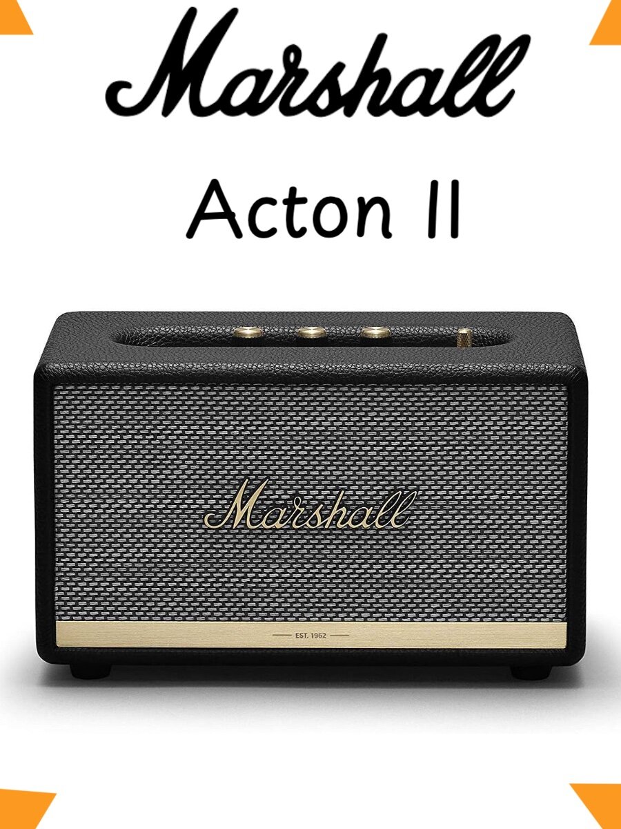 Портативная колонка Marshall Acton II EU, 60Вт, черная, (1001900)