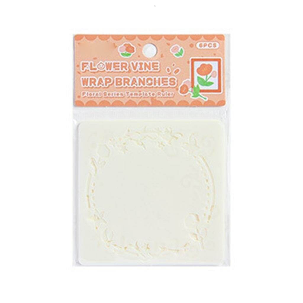 Цветочные трафареты (6 шт), Цветы и виноградные лозы су