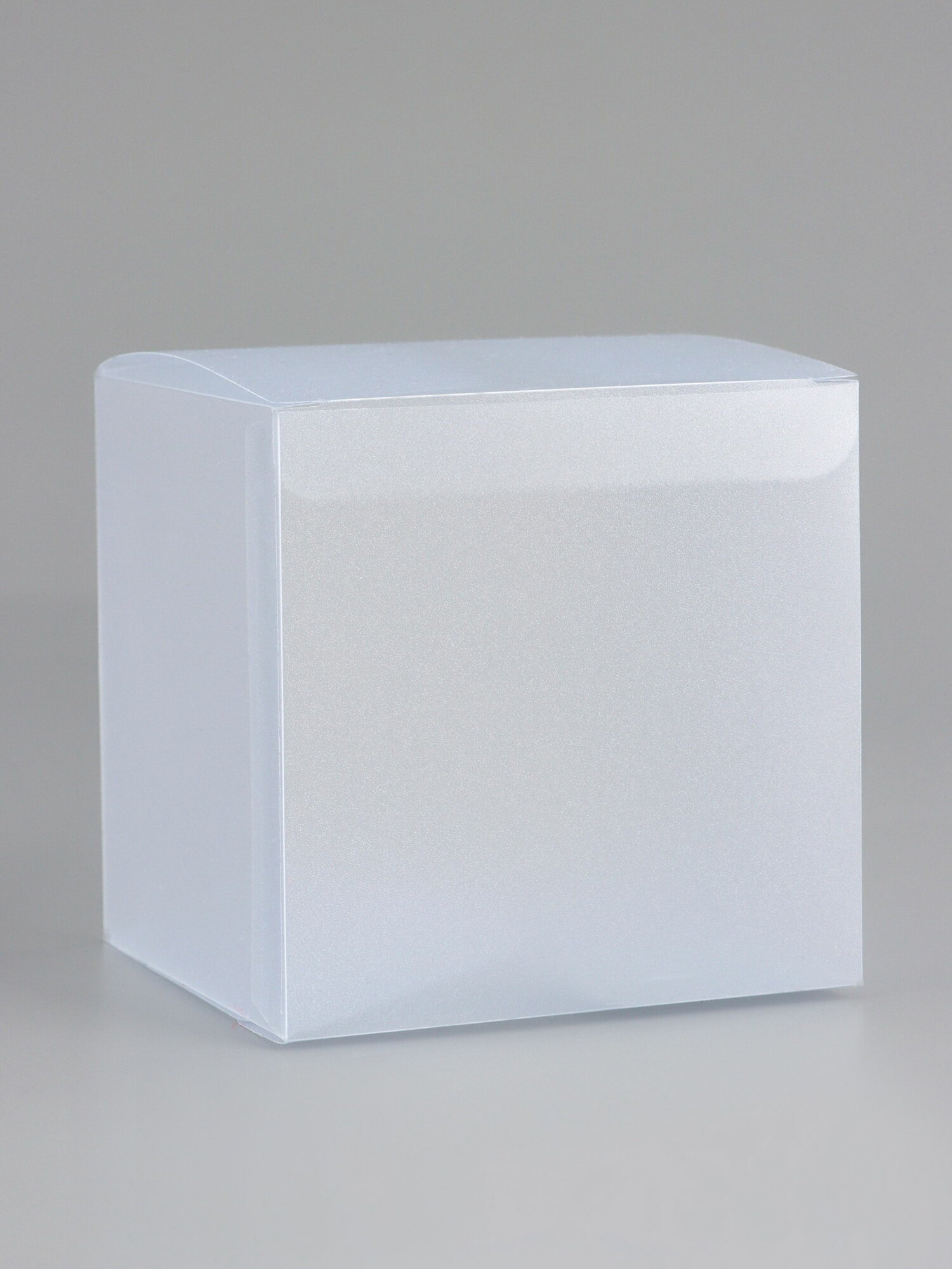 Складная прозрачная коробка из PVC, для упаковки подарков, матовая 10x10x10 см, 5 шт.