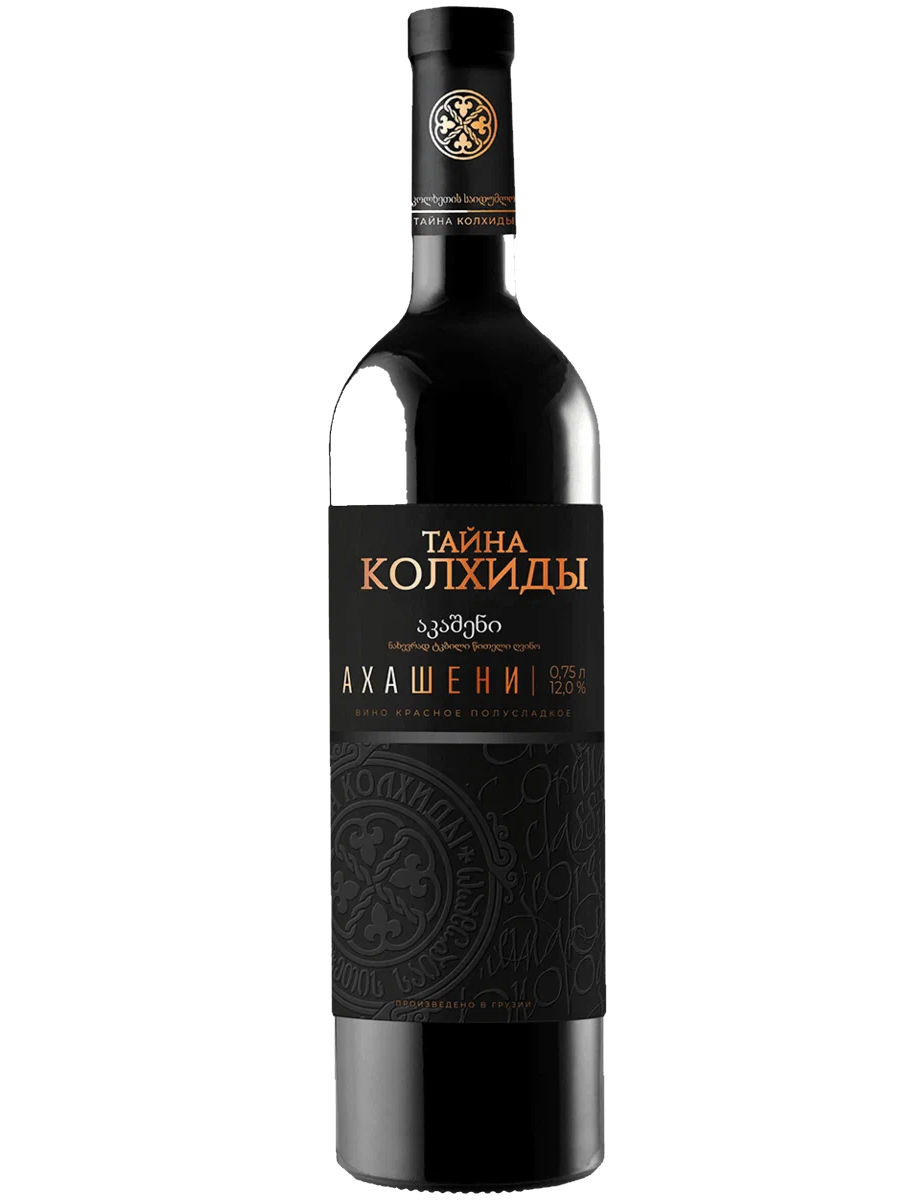 Вино Тайна Колхиды Ахашени, красное, полусладкое, 0,75 л, Грузия