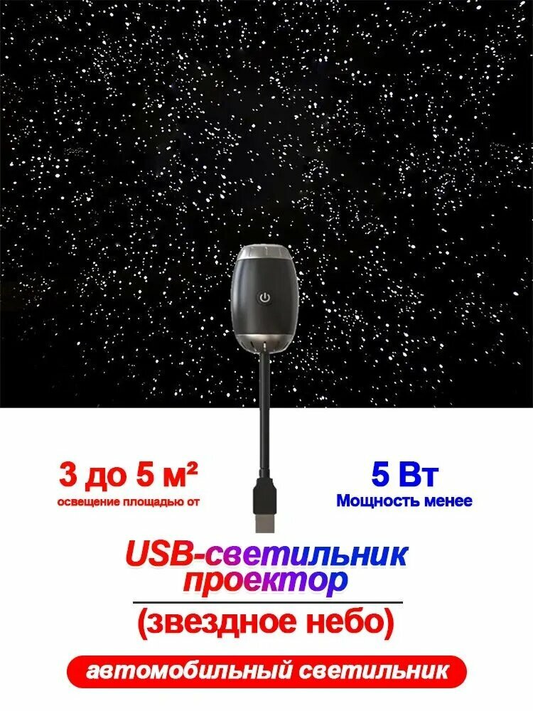 USB-светильник-проектор для автомобиля и дома, 4 варианта узоров, регулировка фокуса, портативный LED-проектор для интерьера