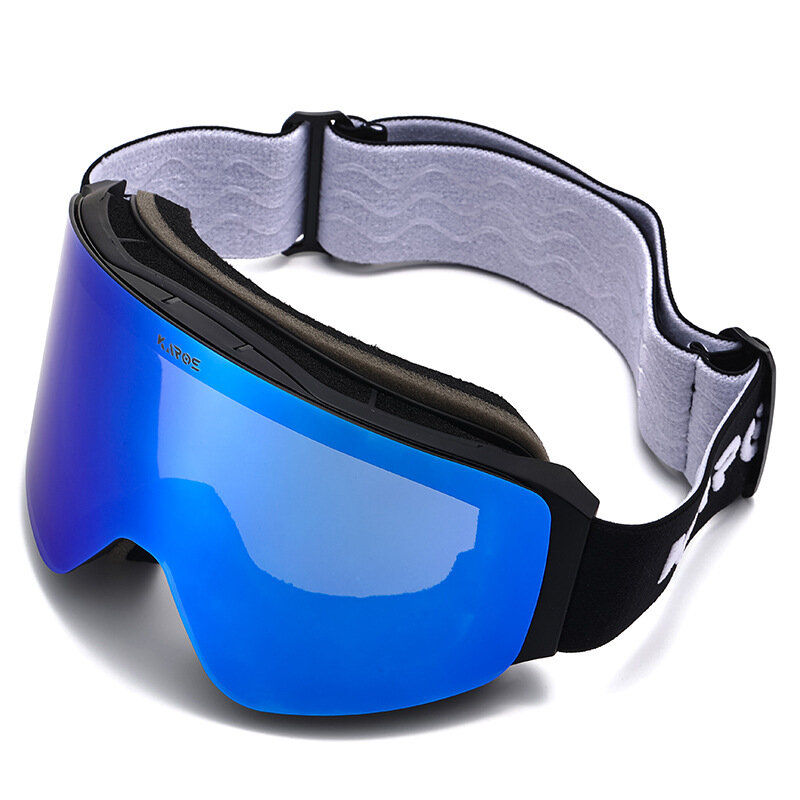 2026KAROS Складные лыжные очки с большим цилиндром, двойным слоем, антизапотевающие очки для сноуборда и лыж для мужчин и женщин с близорукостью