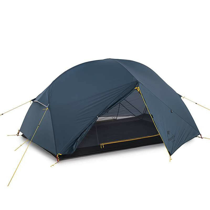 Палатка Naturehike Mongar NH19M002-J 210T двухместная сверхлегкая синяя Navy Blue (6975641880998)