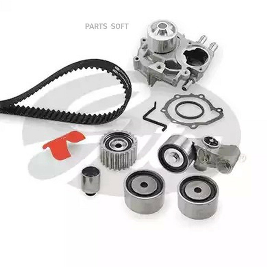 Комплект ремня ГРМ Subaru FORESTER (SF_) 2.0 S Turbo AWD (SF5) (с помпой) от официального дистрибьютора, GATES, артикул KP15612XS1