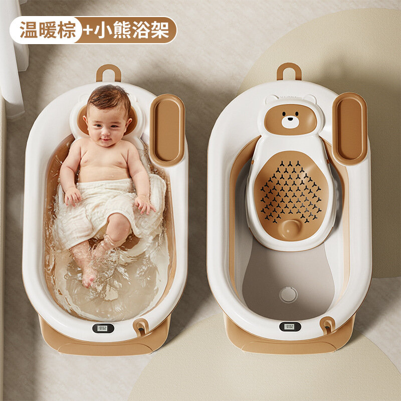 Ванночка для купания Yaqin, детские принадлежности, большая складная ванночка для новорожденных, для сидения и лежания, домашнее использование