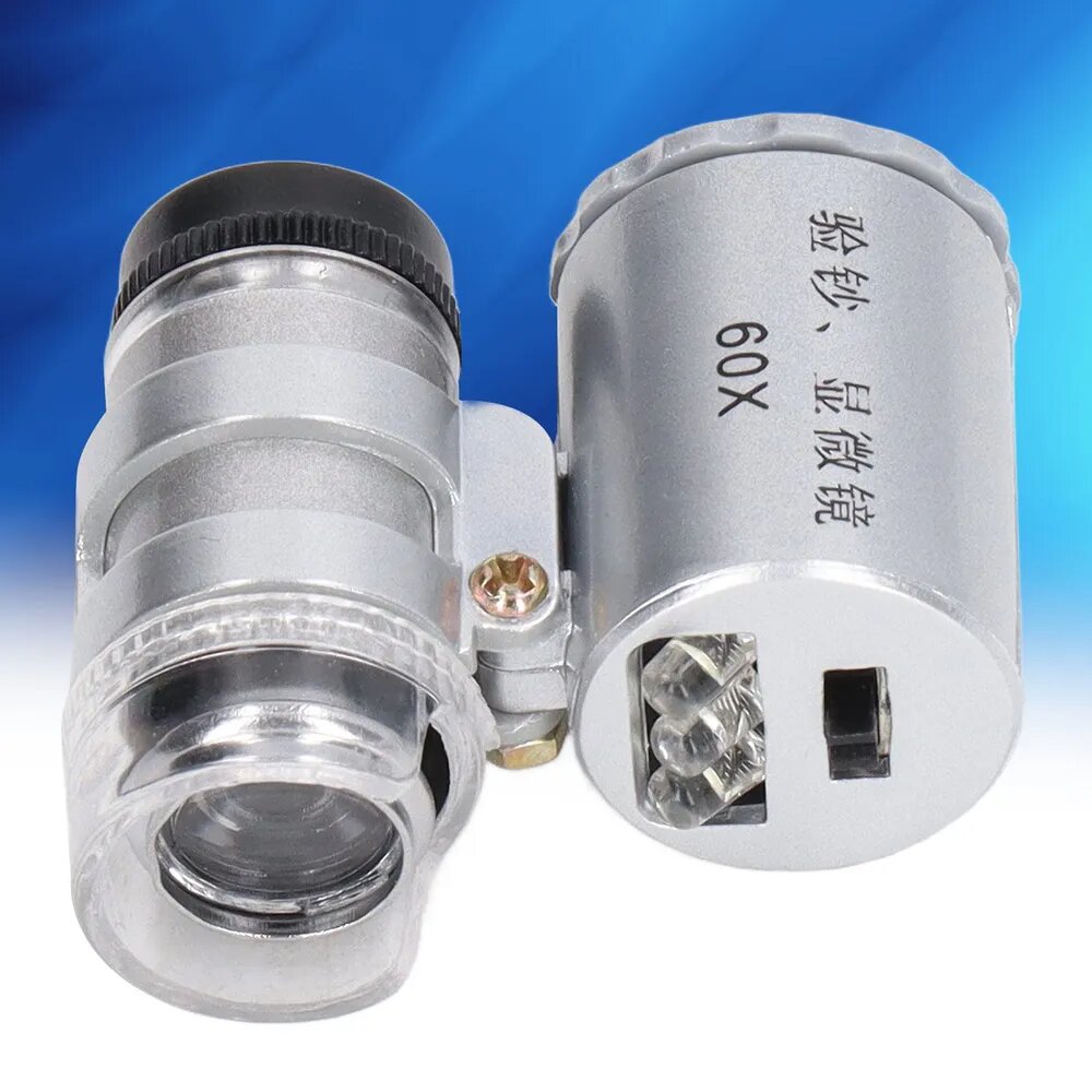 Карманный 60кратный микроскоп