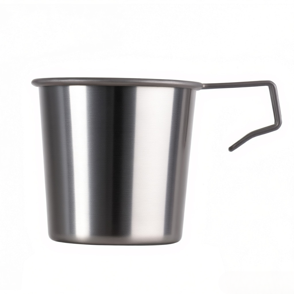 Titanium Чашка Для Кемпинга: 220 мл, Вес 40 г, Grade 1 Titanium, Сверхлегкая И Прочная - Складывающаяся, Компактный Дизайн, Для Кофе Или Супа На Природе