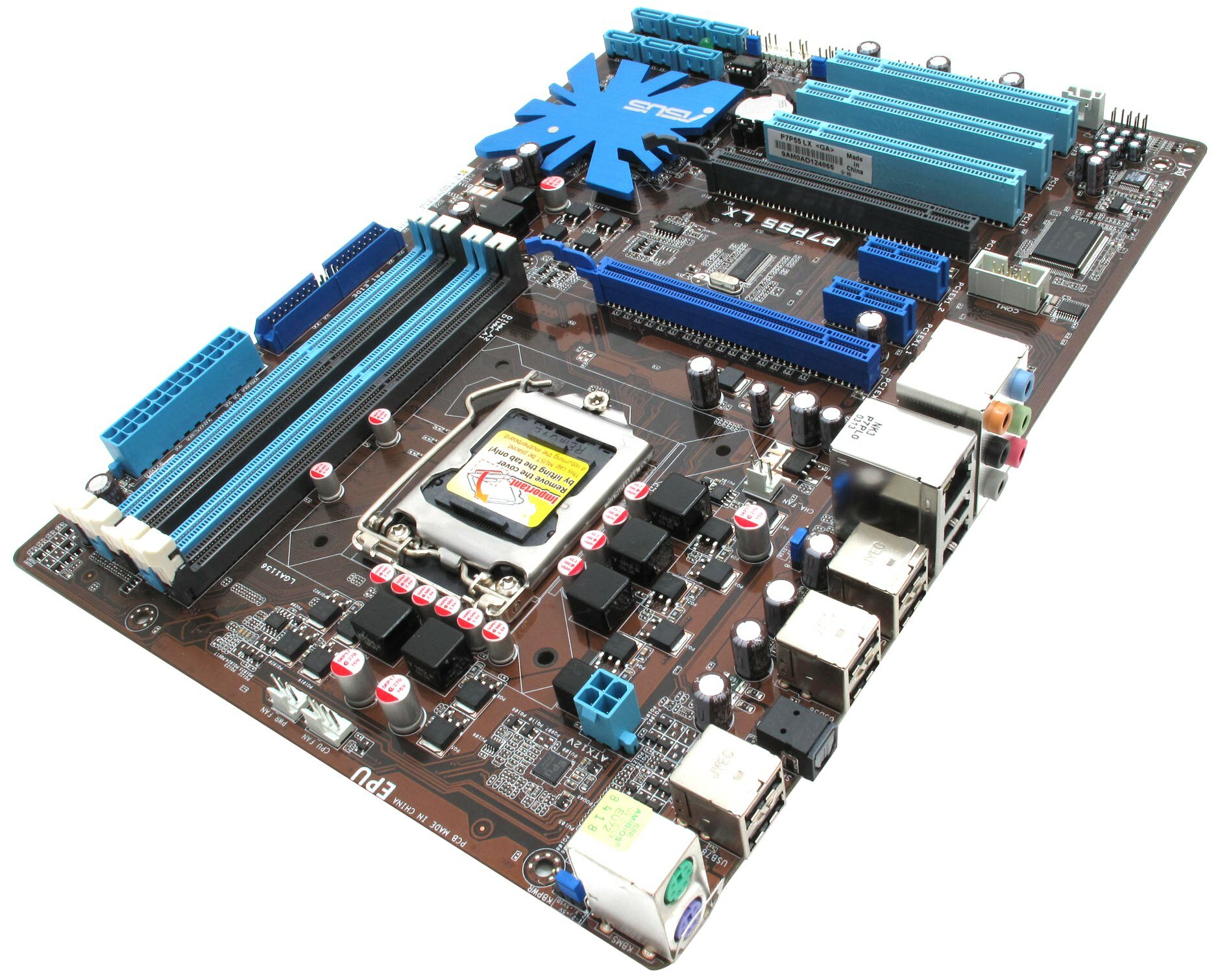 ASUS P7P55 LX LGA1156 P55 2xPCI-E+GbLAN SATA RAID ATX 4 DDR3