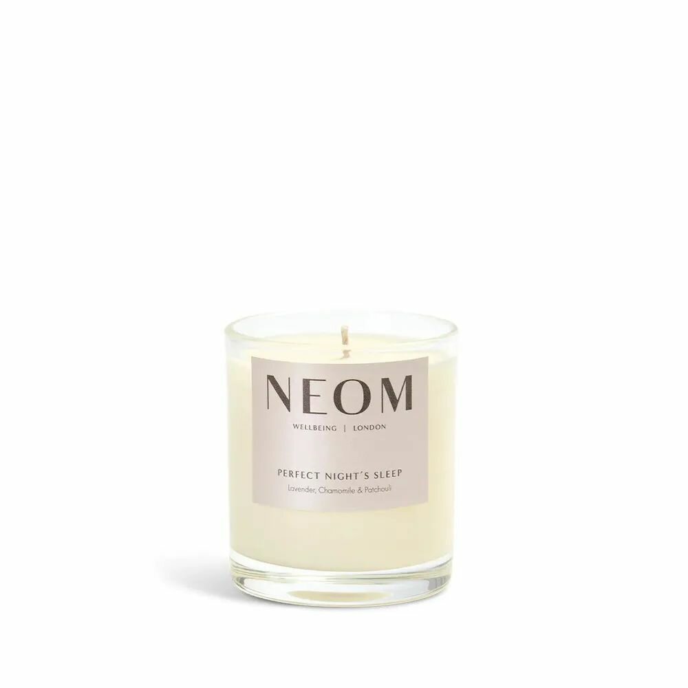 Успокаивающая ароматическая свеча без коробки NEOM Perfect Night's Sleep lavender, Chamomile & Patchouli 185g