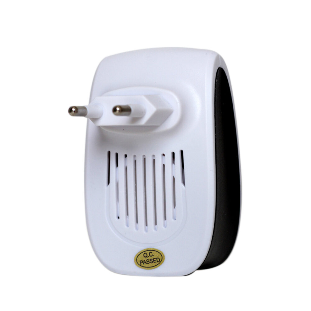 Ультразвуковой электронный репеллер с ночным светом для уничтожения насекомых, комаров, тараканов, мышей, муравьев, пауков, безопасный для дома, белый цвет, материал корпуса ABS, типы вилок 4 (выбор), входное напряжение AC 90-250V, частота ультразвука