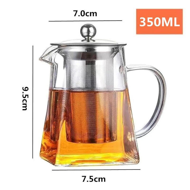 RSCHEF стеклянный чайник 1.0 л с заварочным фильтром 350ML
