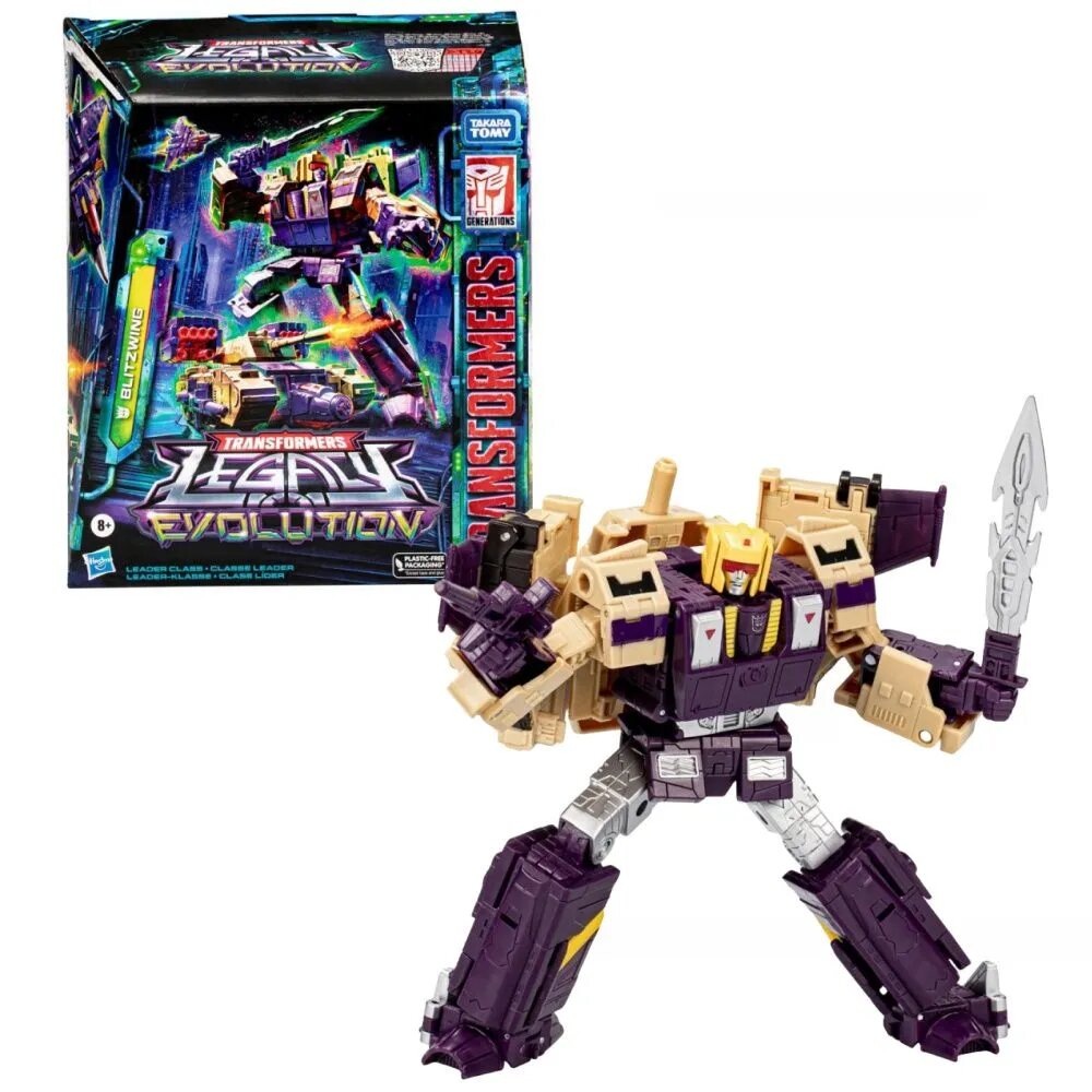 Игрушка Hasbro Трансформеры Legacy Evolution Лидер трансформирующейся фигурки Blitzwing (7 дюймов) F7230