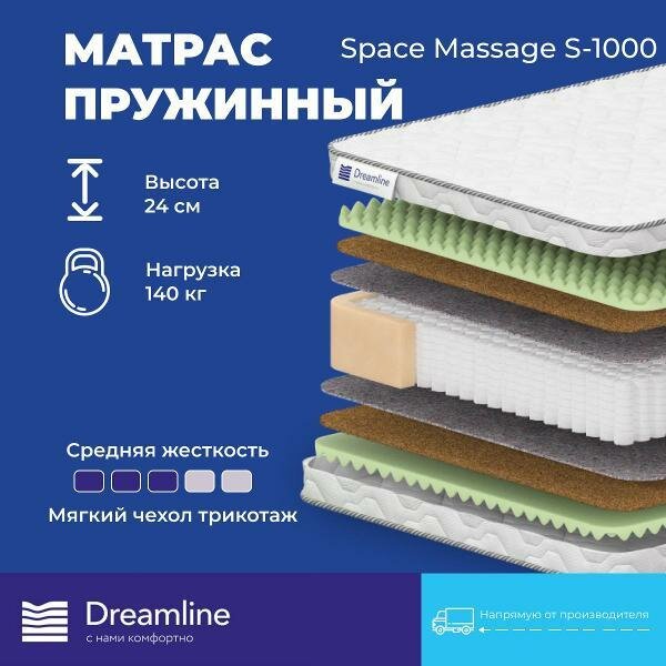 Матрас Dreamline Space Massage S1000 140*200