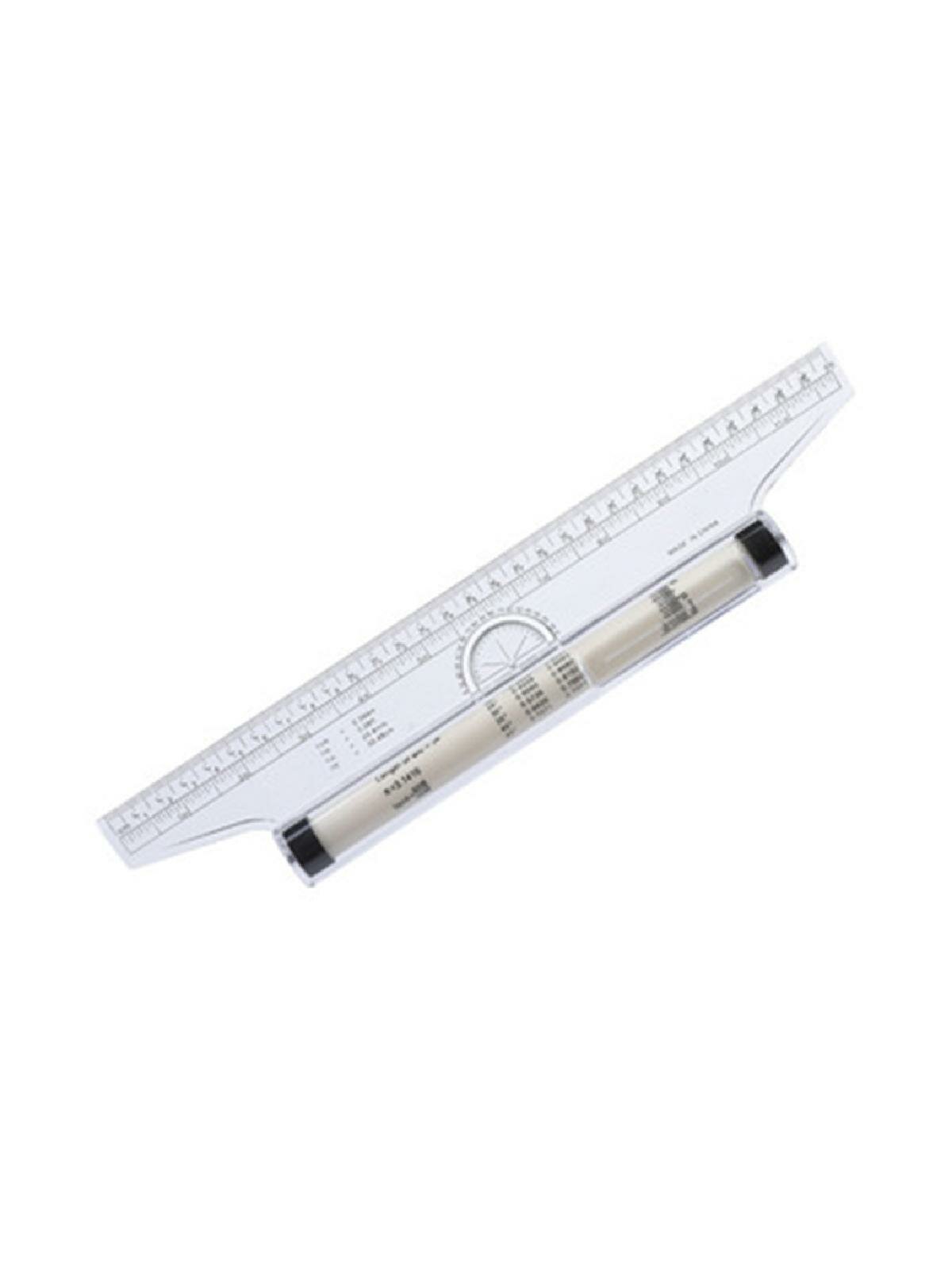 Прозрачная балансировочная линейка с параллельной прокаткой для рисования линий кругов