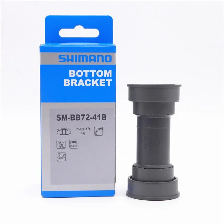 Shimano SM-BB92-41B/BB71-41B/BB72 каретка для дорожного велосипеда Темно-синий, SM-BB72-41B