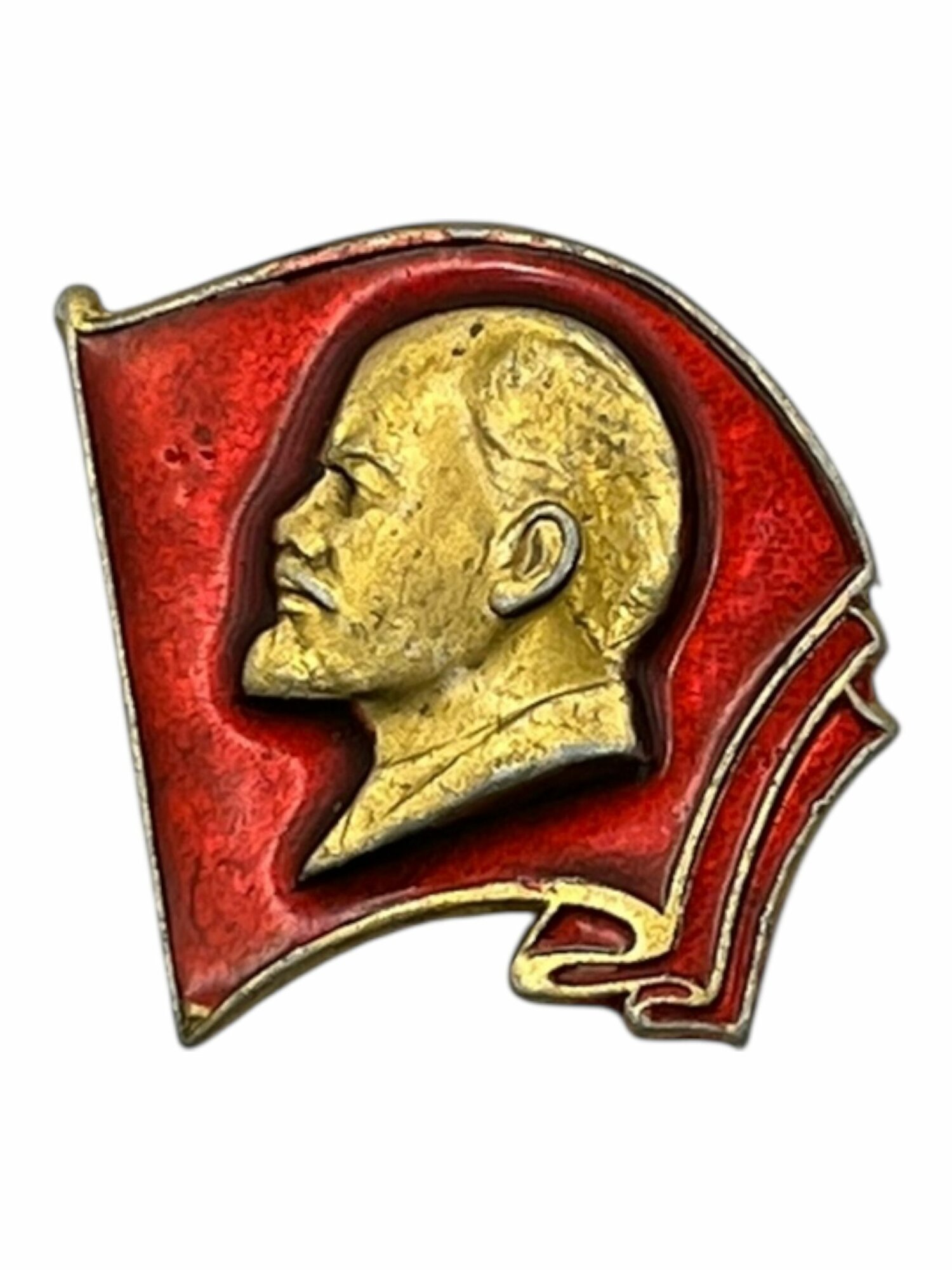 Советский винтажный значок, В. И. Ленин, сделано в СССР