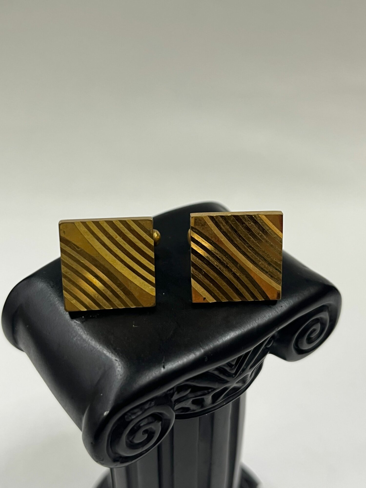 Советские винтажные запонки, гравировка. Сделано в СССР