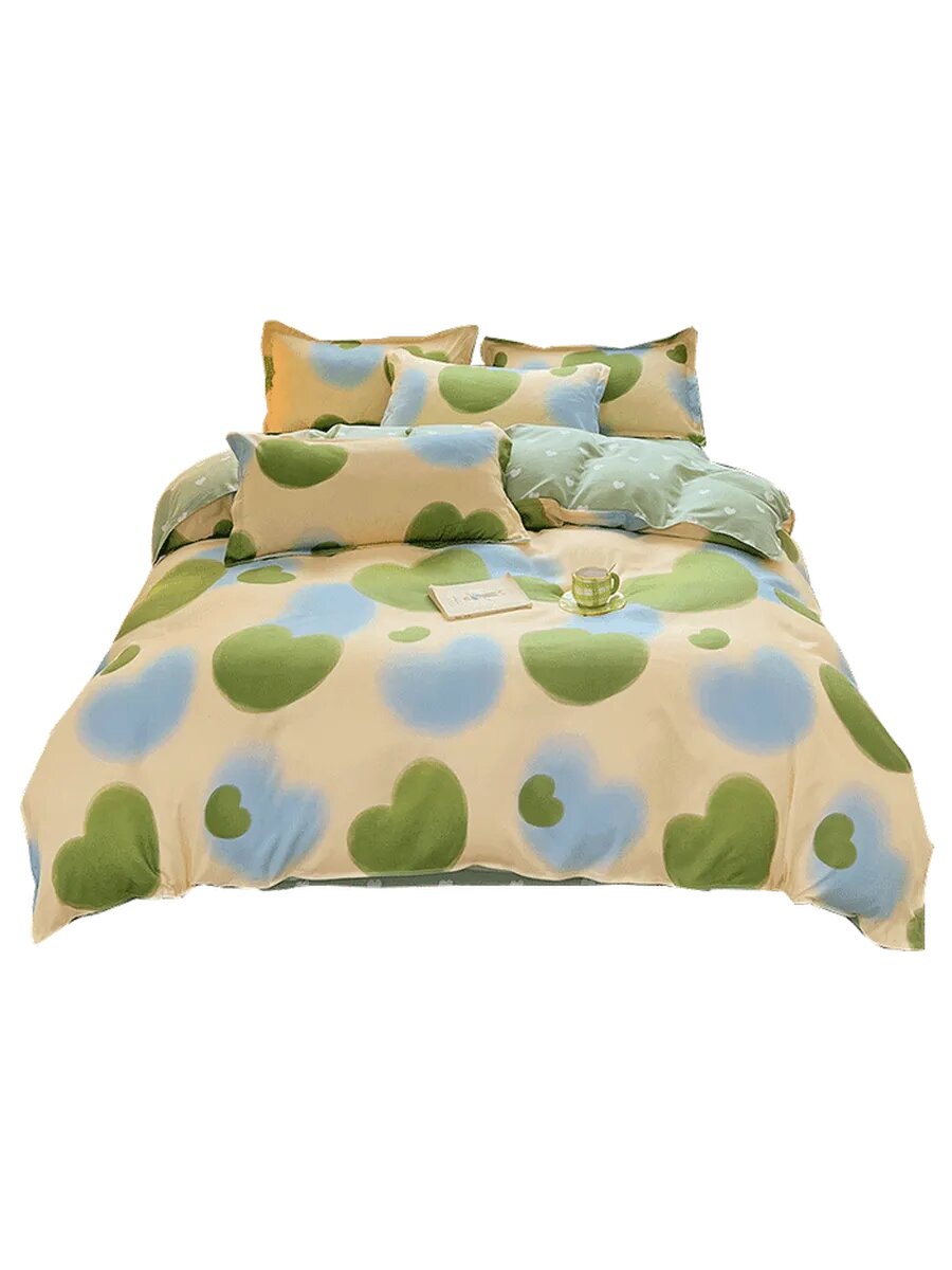 Постельное белье Aloe Vera Cotton 4 предмета, зеленое