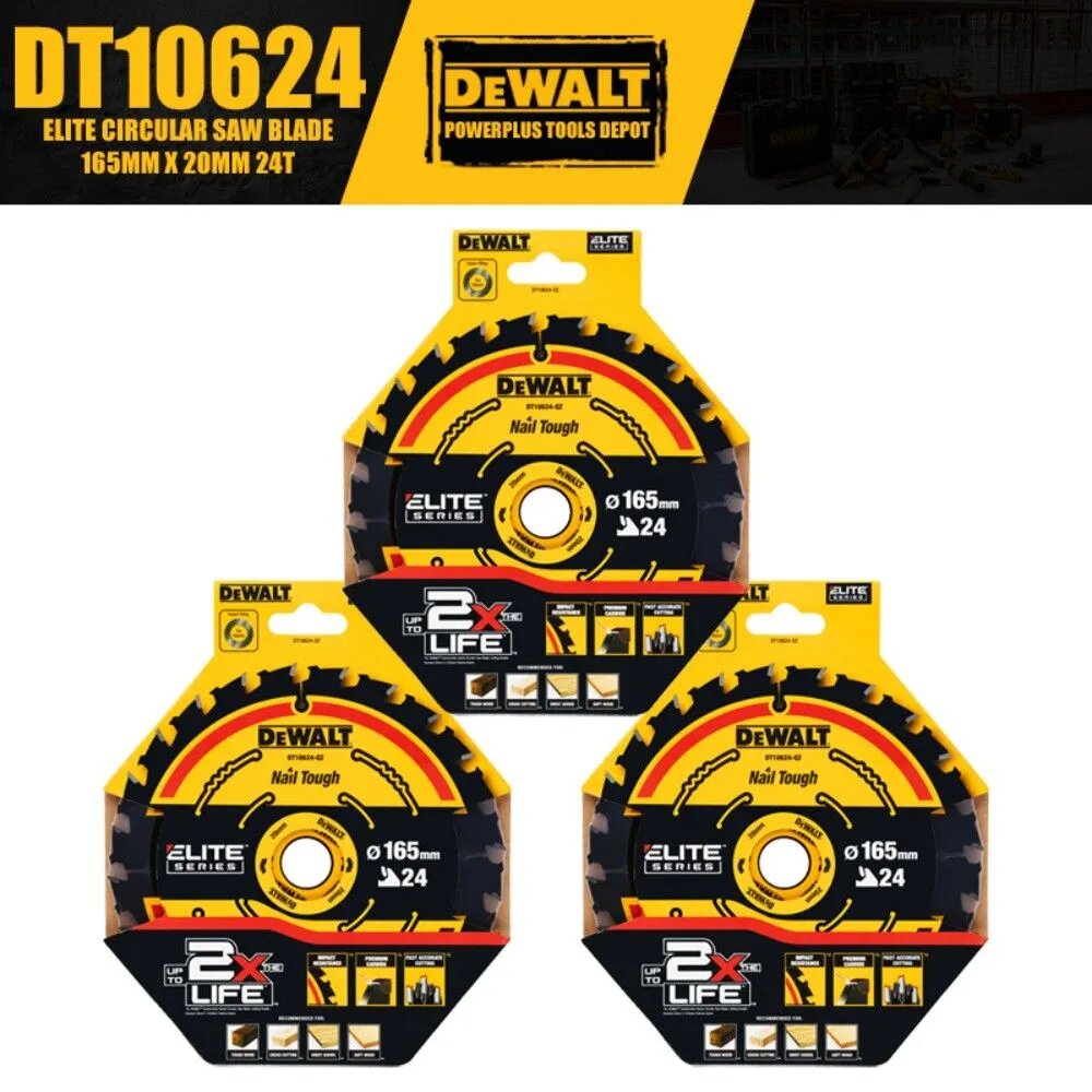 DeWalt Диск пильный 165; F24