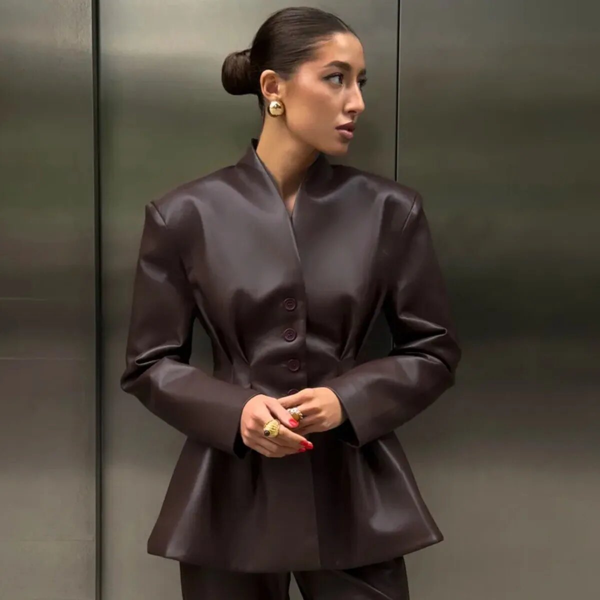 Куртка кожаная