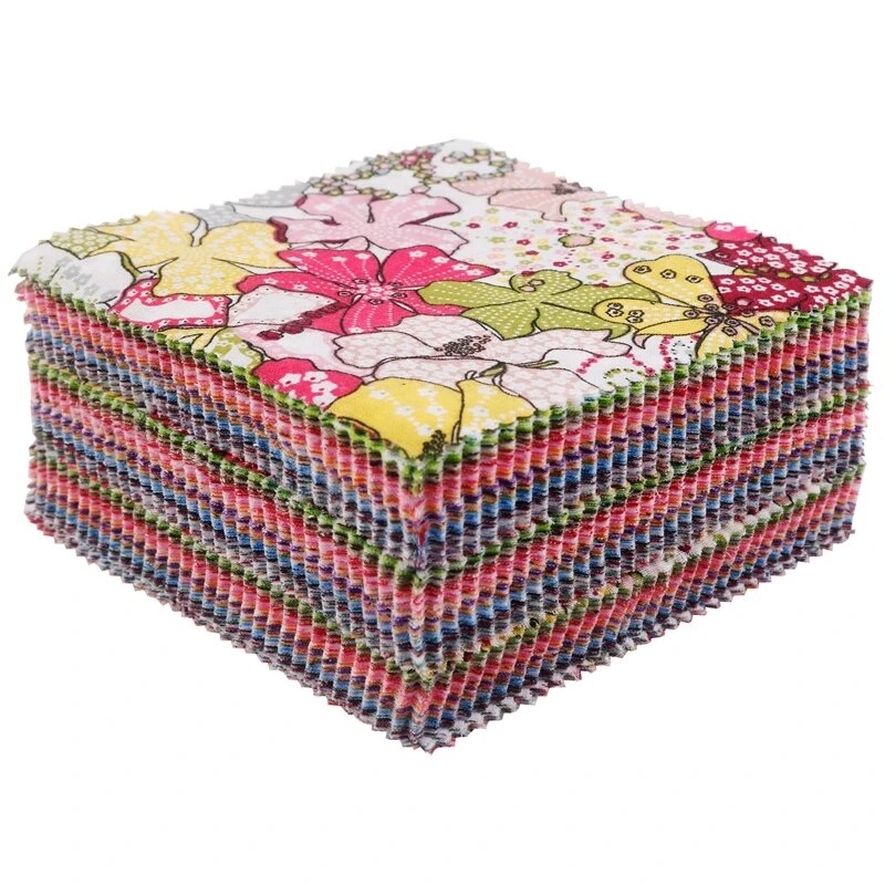 Хлопковая ткань для рукоделия, 100pcs, цвет 100Pcs
