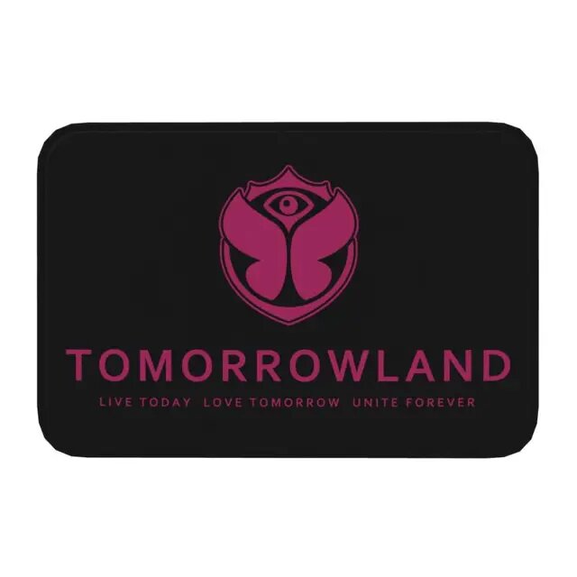 Придверный коврик Tomorrowland, нескользящий, быстросохнущий, в стиле бельгийского фестиваля электронной танцевальной музыки, коврик для входа в комнату.