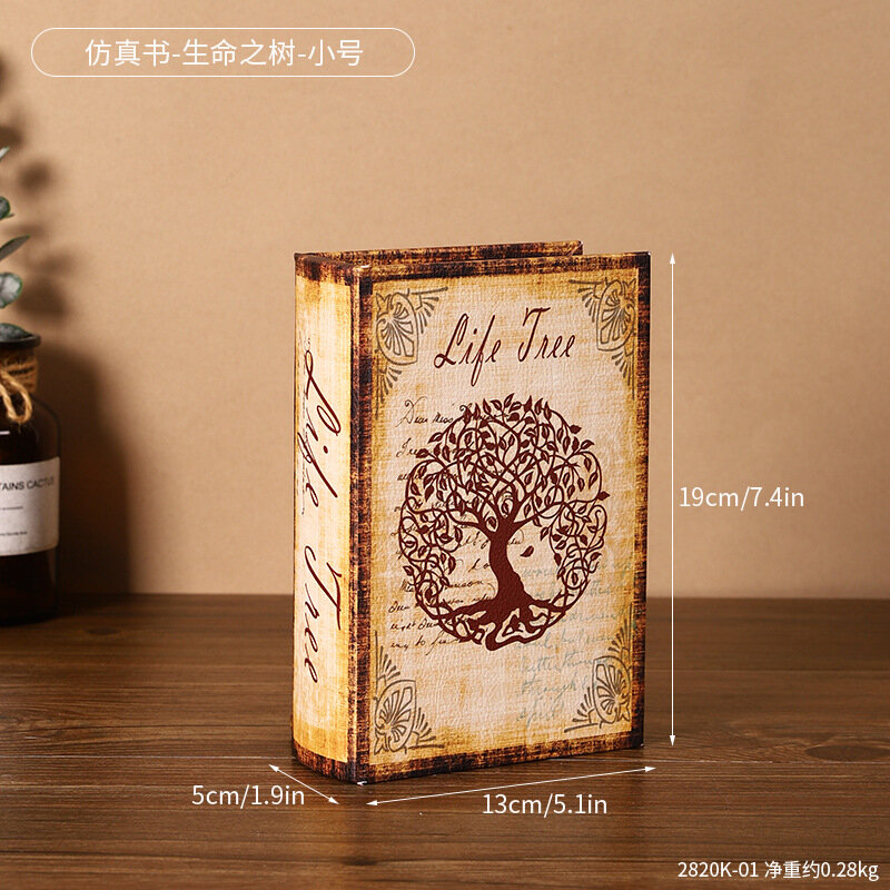 Имитация книги, модель книги для декора в кабинете, офисе, книжной полке, винтажная декоративная книга, реквизит для фотографии, ремесленная демонстрация