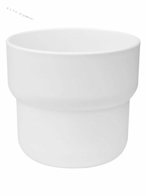 IKEA Горшок для цветов 0.15 л, 1 шт, цвет белый