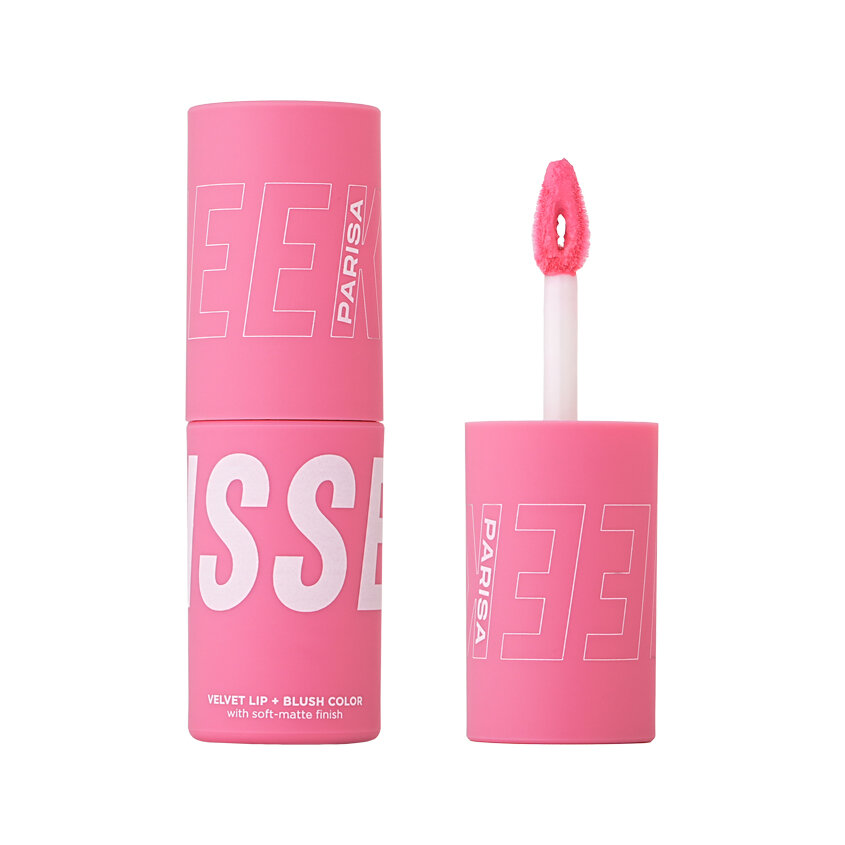 Румяна для лица PARISA CHEEKY KISSES с матовым финишем тон 07 Bright pink
