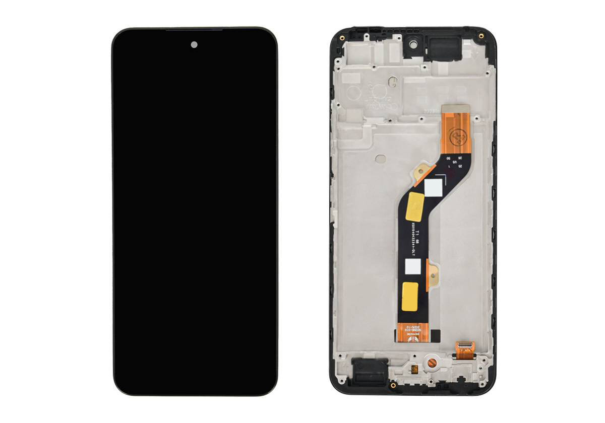 Дисплей (экран) в сборе с тачскрином для Tecno Pova Neo 3 (LH6n) черный с рамкой (Premium LCD) / 720x1640