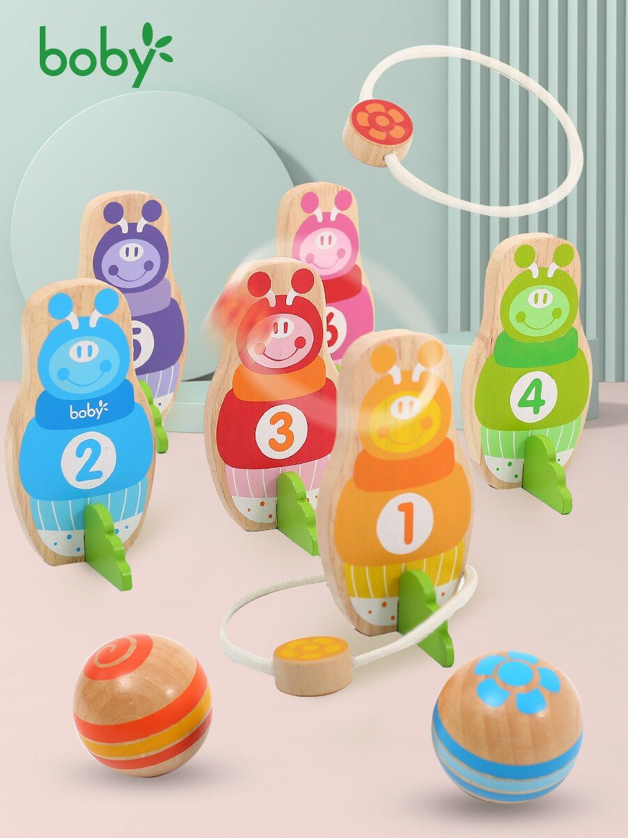 Боби Радужная Башня Складывающиеся Блоки Детские Обучающие Игрушки для Раннего Развития для 1-2-3 Лет Детей и Малышей Строительные Блоки