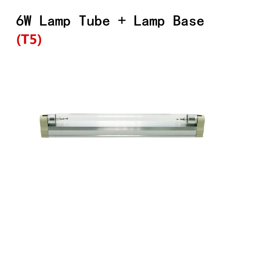 Ультрафиолетовые лампы ZHMZH, 220В, кварцевые, 4-15Вт No Ozone, 6W Tube and Holder