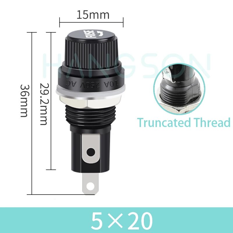 Держатели предохранителей KALVINSON 5x20 мм 6x30 мм 5 шт. 5X20MM Truncated