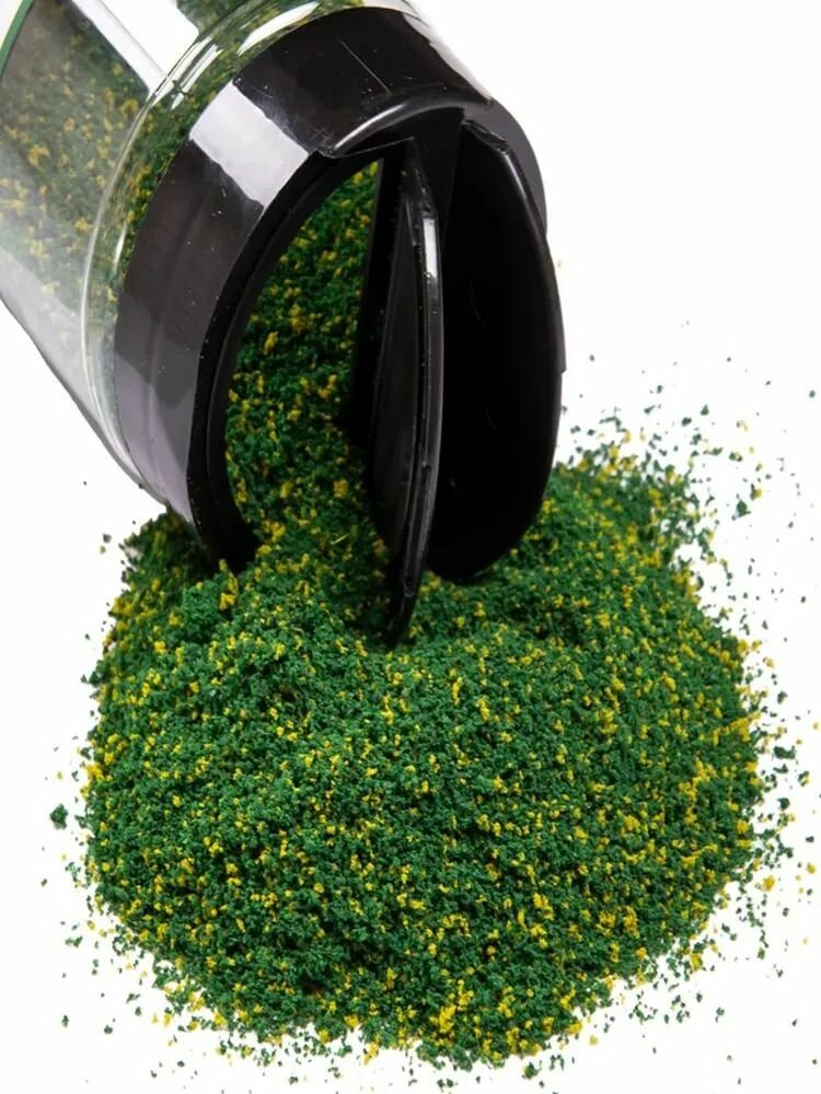 Ландшафтная трава для макета железной дороги, 500 мл, имитация газона, порошок и статическая трава для диорамы, DIY