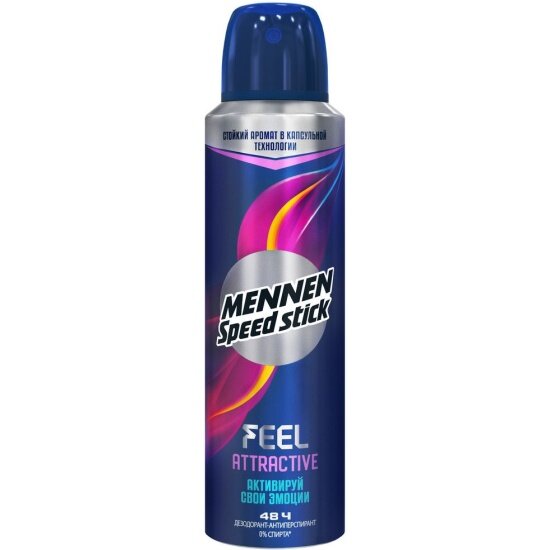 Дезодорант-спрей Mennen Speed Stick Feel Attractive, 150 мл