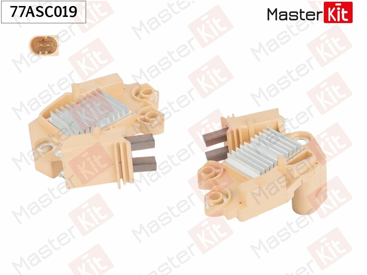Регулятор напряжения генератора Audi A48ECB7 04-08VW Polo6R16C1 09- MasterKit 77ASC019